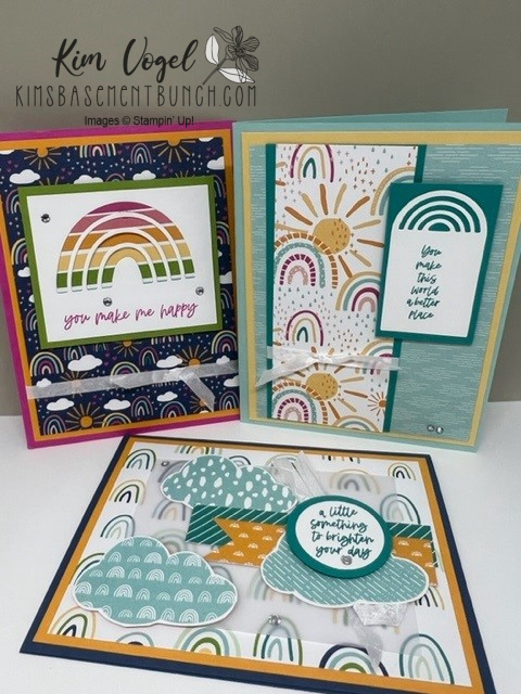How to make a 4 x 4 gift box some Rainbow themed cards. - Kim's ...